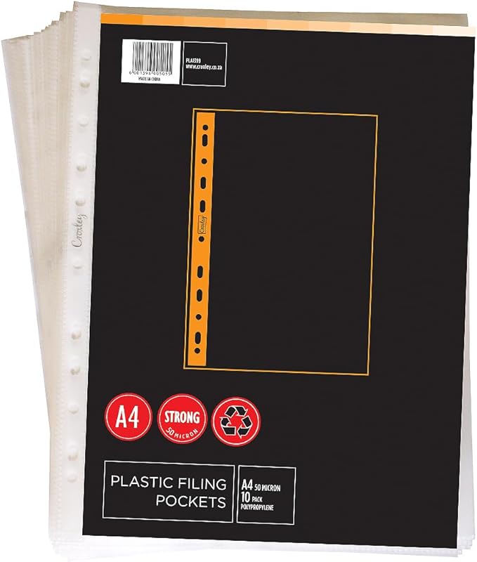 Croxley A4 Filing Pockets 10Pkt – Stationery Online