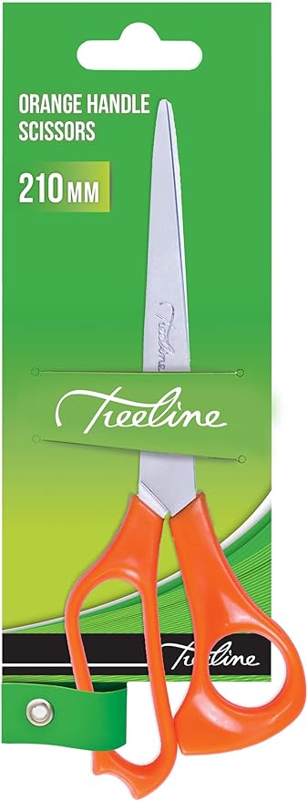 Treeline Scissor 210mm Orange Handle – Stationery Online