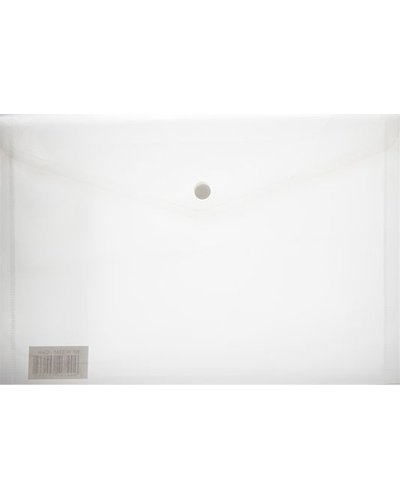 CLEAR A5 PLASTIC ENVELOPE WITH STUD – Stationery Online